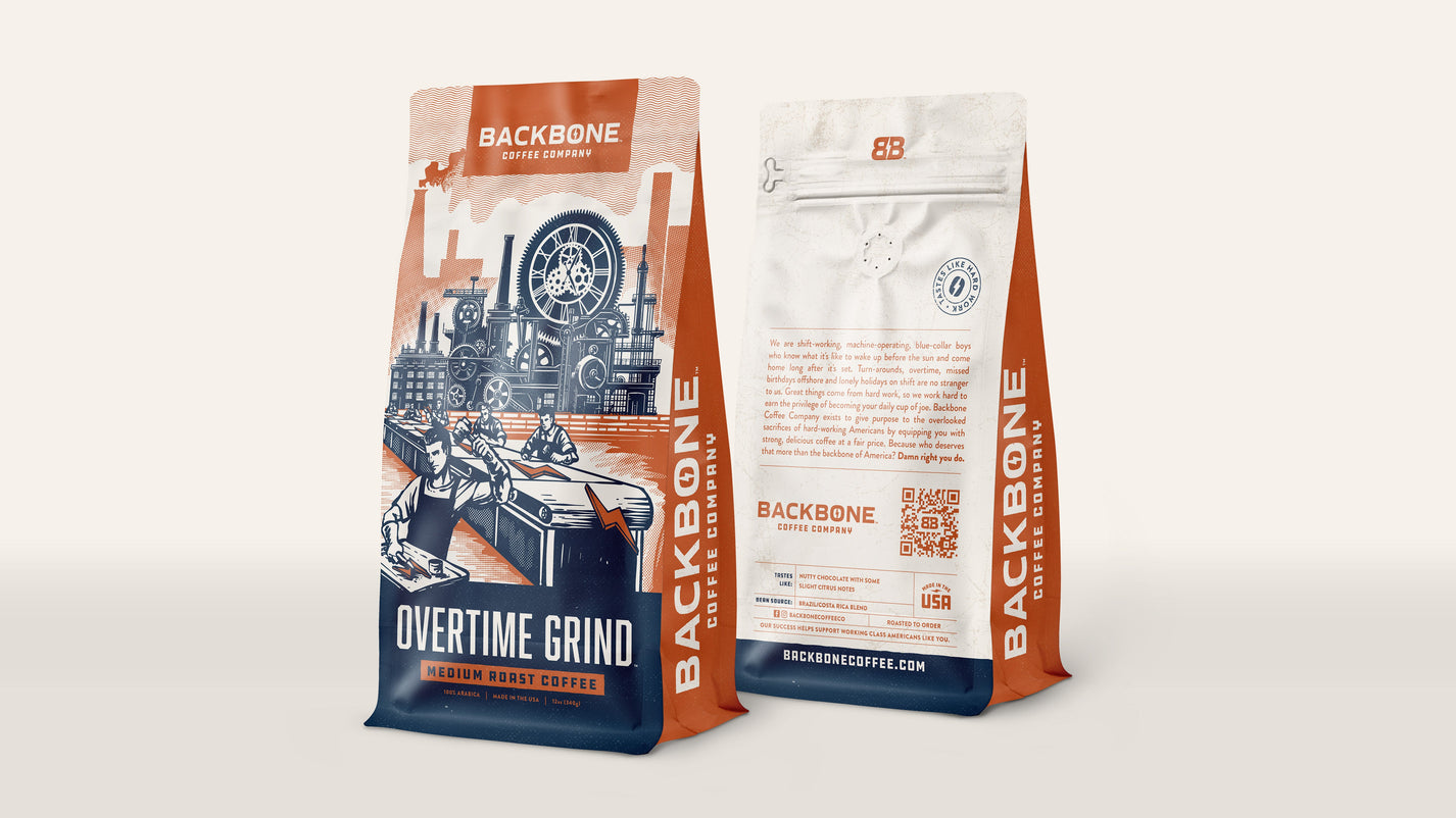 Overtime Grind™ - Medium Roast Coffee | Backbone Coffee – Backbone ...